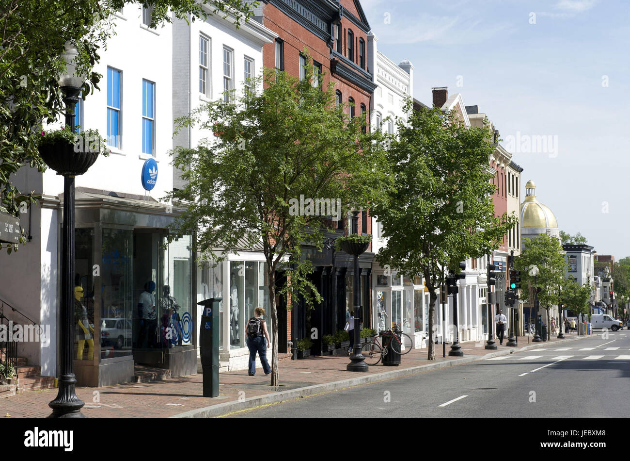 The USA, America, Washington D.C, houses in George Town Stock Photo - Alamy
