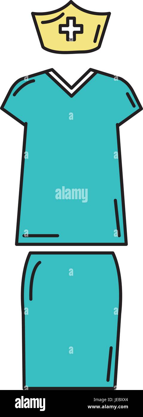 nurse suit isolated icon vector illustration design Stock Vector Image ...