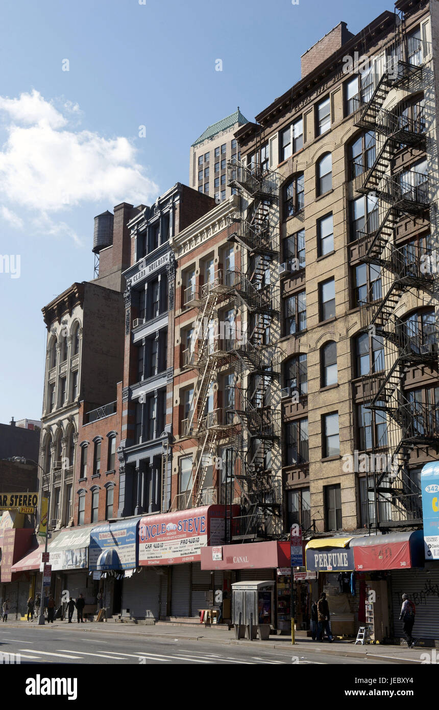The USA, America, New York, Manhattan, Soho, Canal Street Stock Photo ...