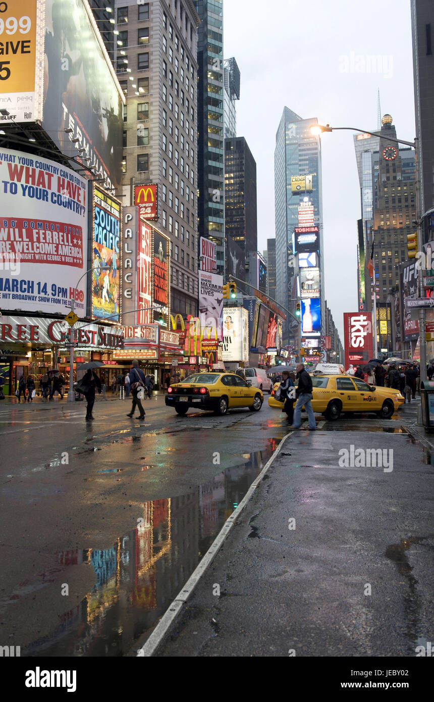 The USA, America, New York, Manhattan, Times Square, person in the ...