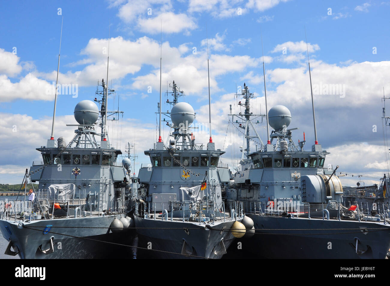 Germany, Schleswig - Holstein, Kiel, naval base, naval ships Stock ...
