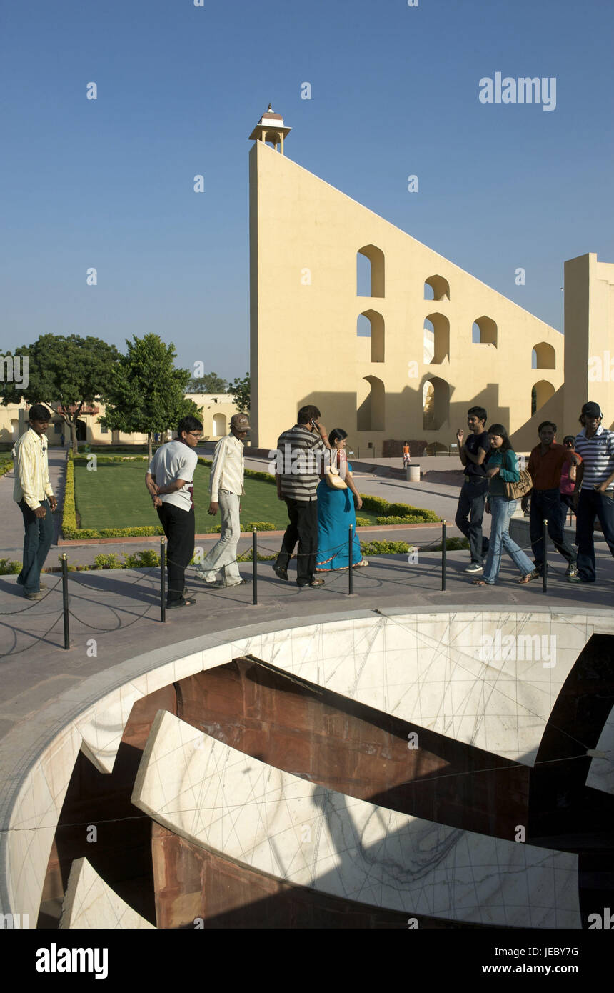 India, Rajasthan, Jaipur, Jantar Mantar, historical observatory, big ...