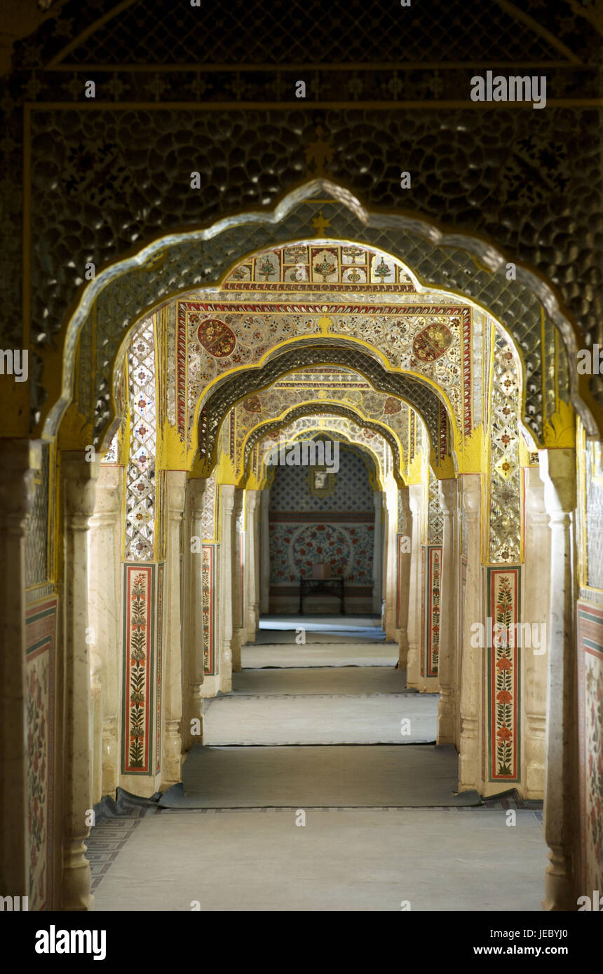 India, Rajasthan, Samode Palace, Durbar sound, hall Stock Photo - Alamy