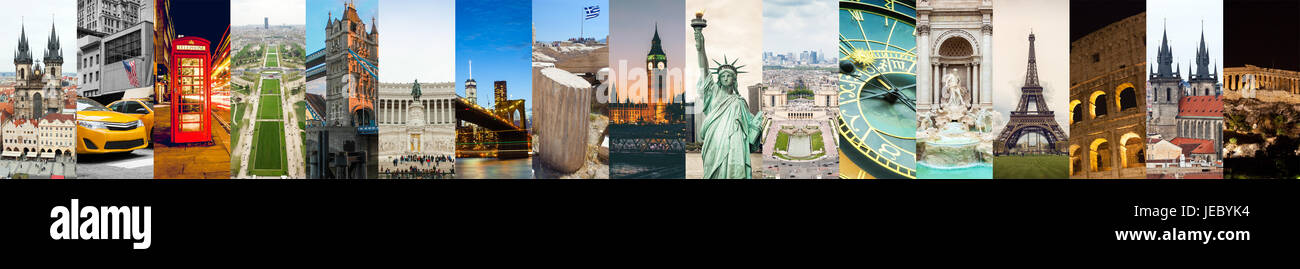 Famous european landmarks collage hi-res stock photography and images ...