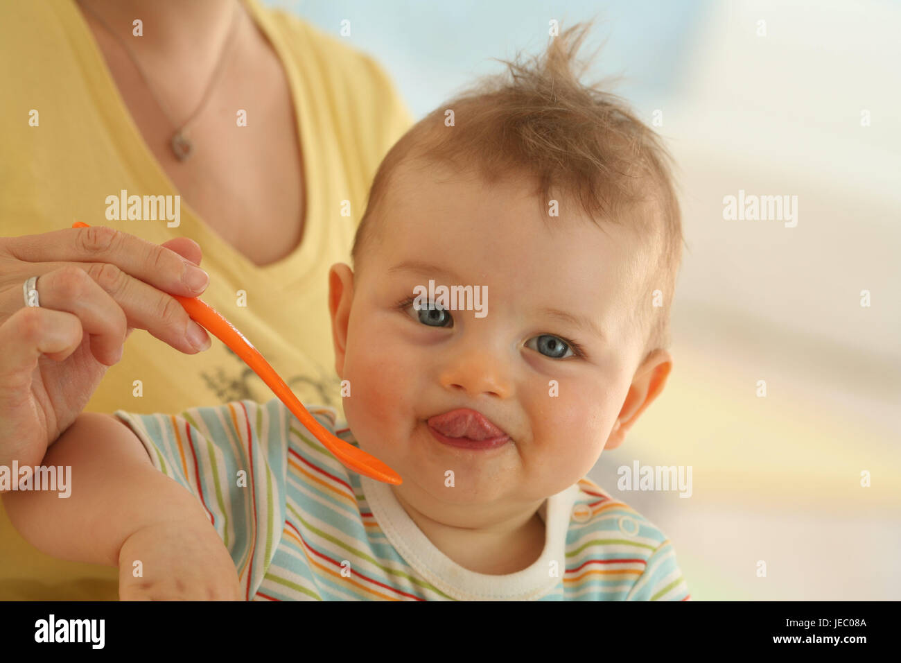 Nut, baby, 7 months, feed, smile, dresses, eat, Indoor, boy, curiosity ...