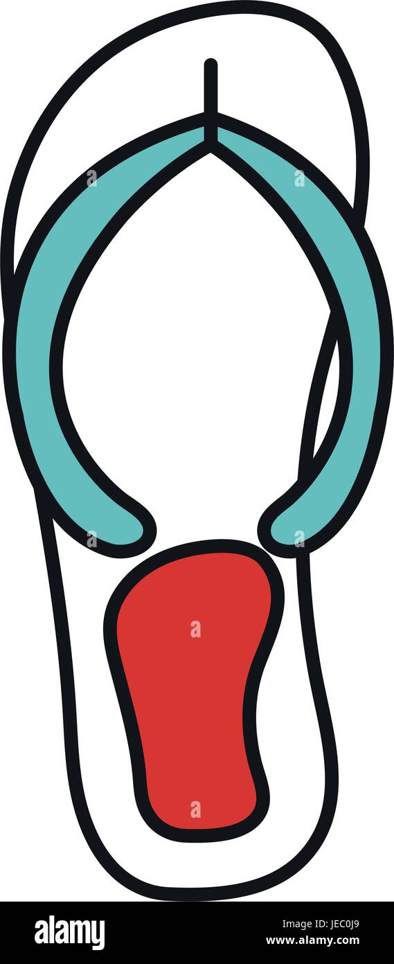 flip flops isolated icon vector illustration design Stock Vector Image & Art - Alamy