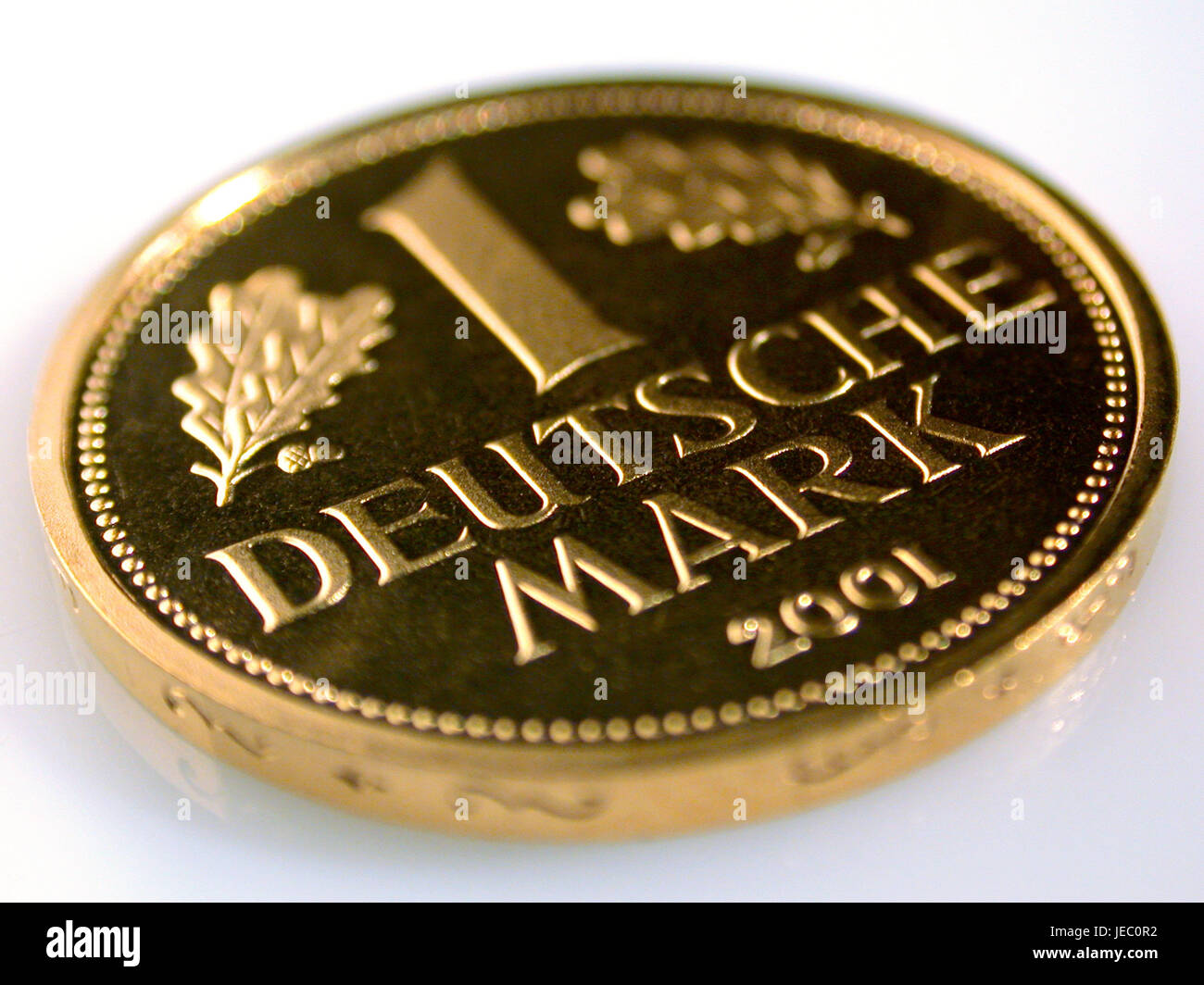 1 DM of coin in gold Stock Photo - Alamy