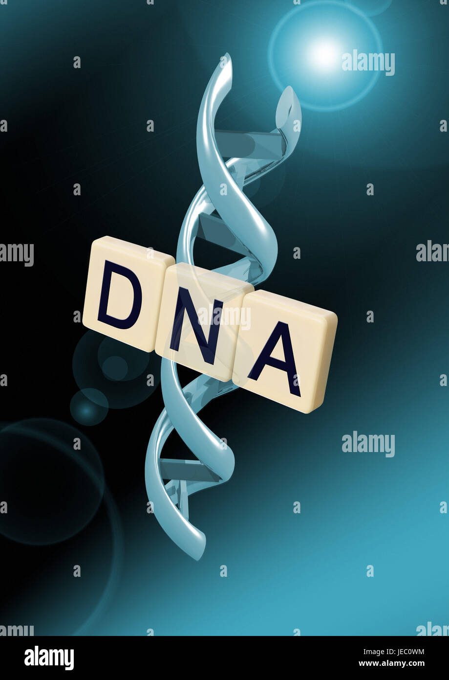Stroke DNA with alpha doubles helix Stock Photo - Alamy