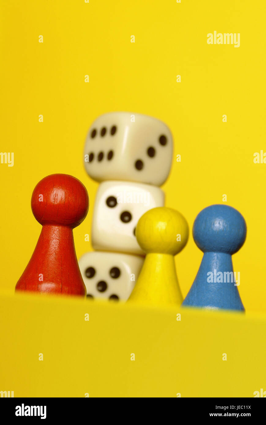 Cube and game characters Stock Photo - Alamy