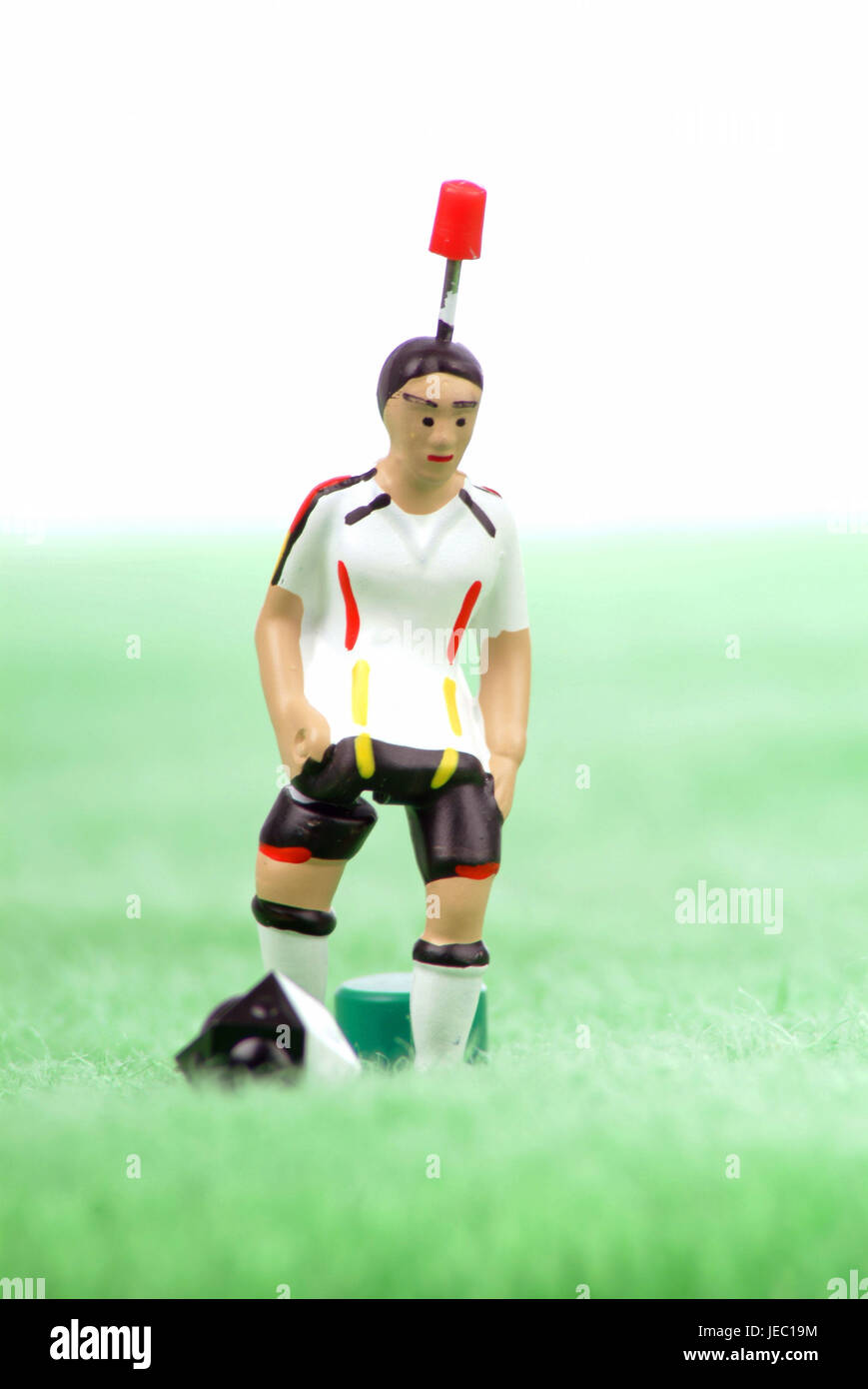 Tip kick character, football player Stock Photo - Alamy