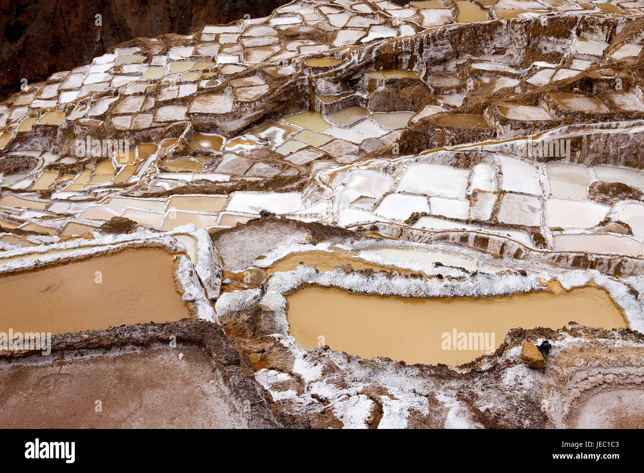 Peru, Maras, salt mines Stock Photo - Alamy