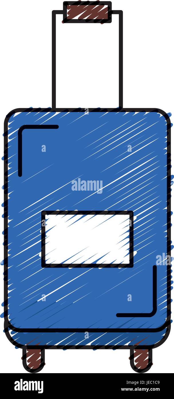 suitcase travel isolated icon vector illustration design vector ...