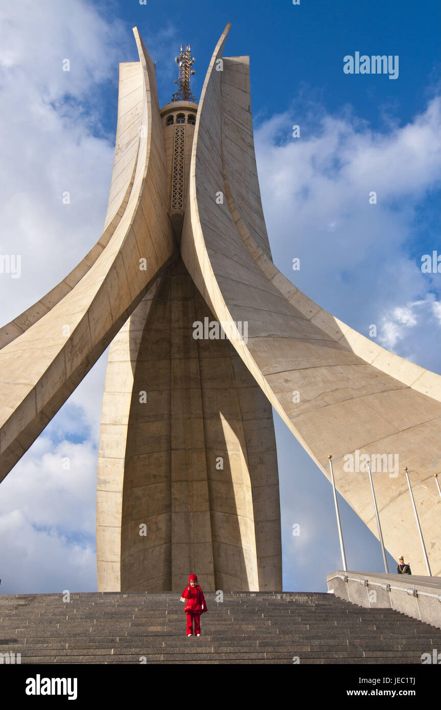 The martyr monument in Algiers, capital of Algeria, Africa Stock Photo ...