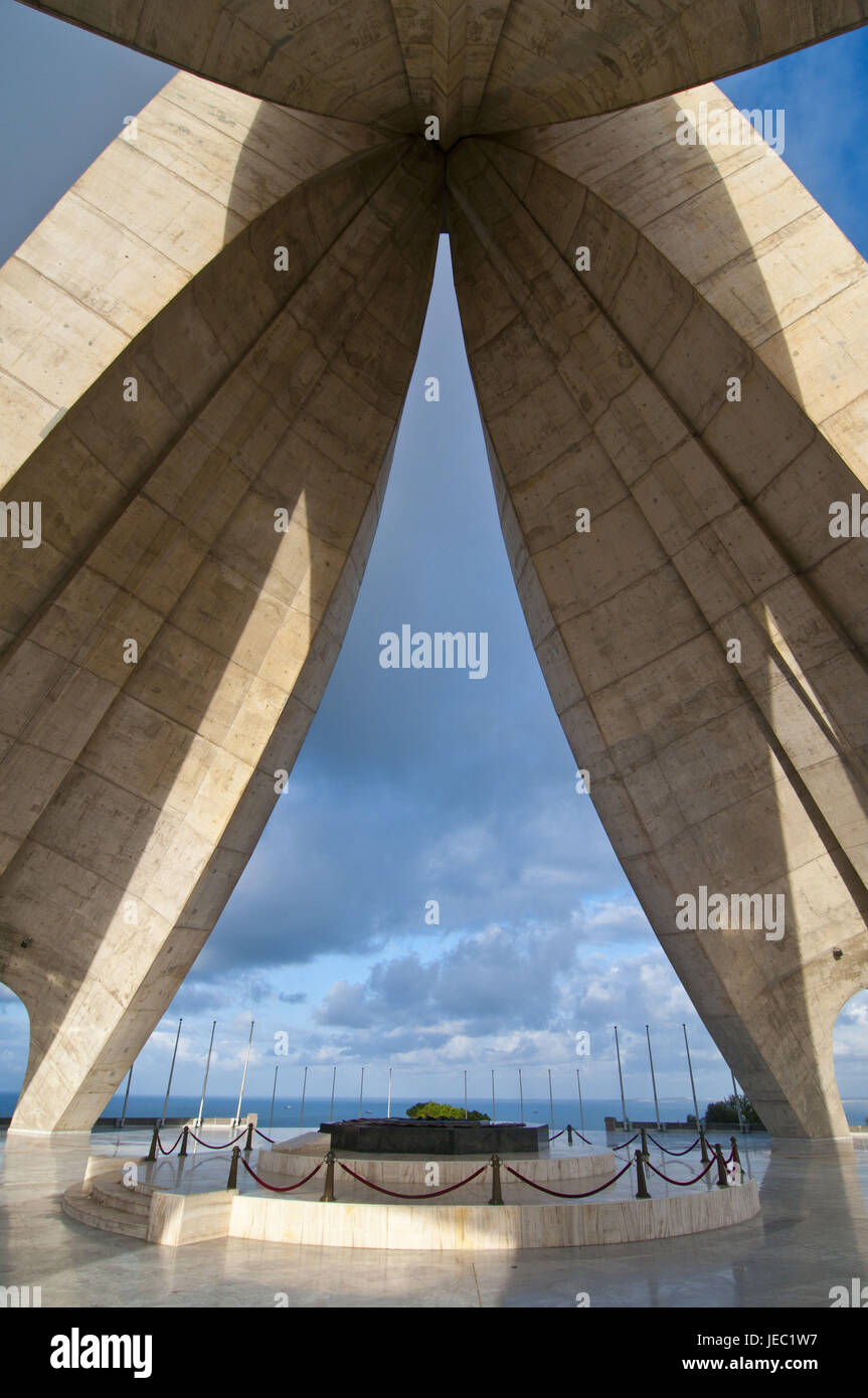 The martyr monument in Algiers, capital of Algeria, Africa Stock Photo ...