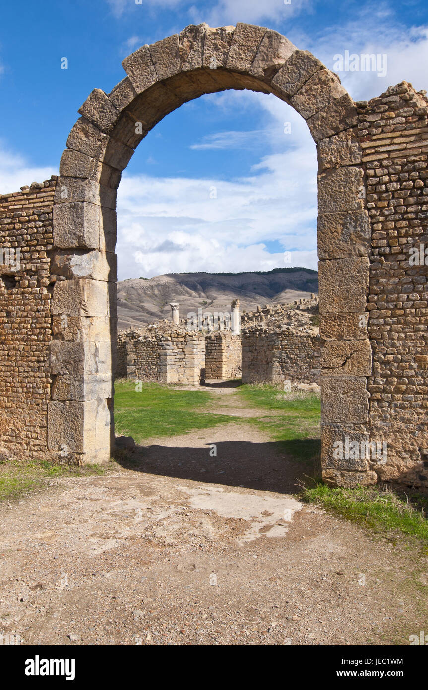 The Roman ruins of Djémila, UNESCO-world cultural heritage, Algeria ...