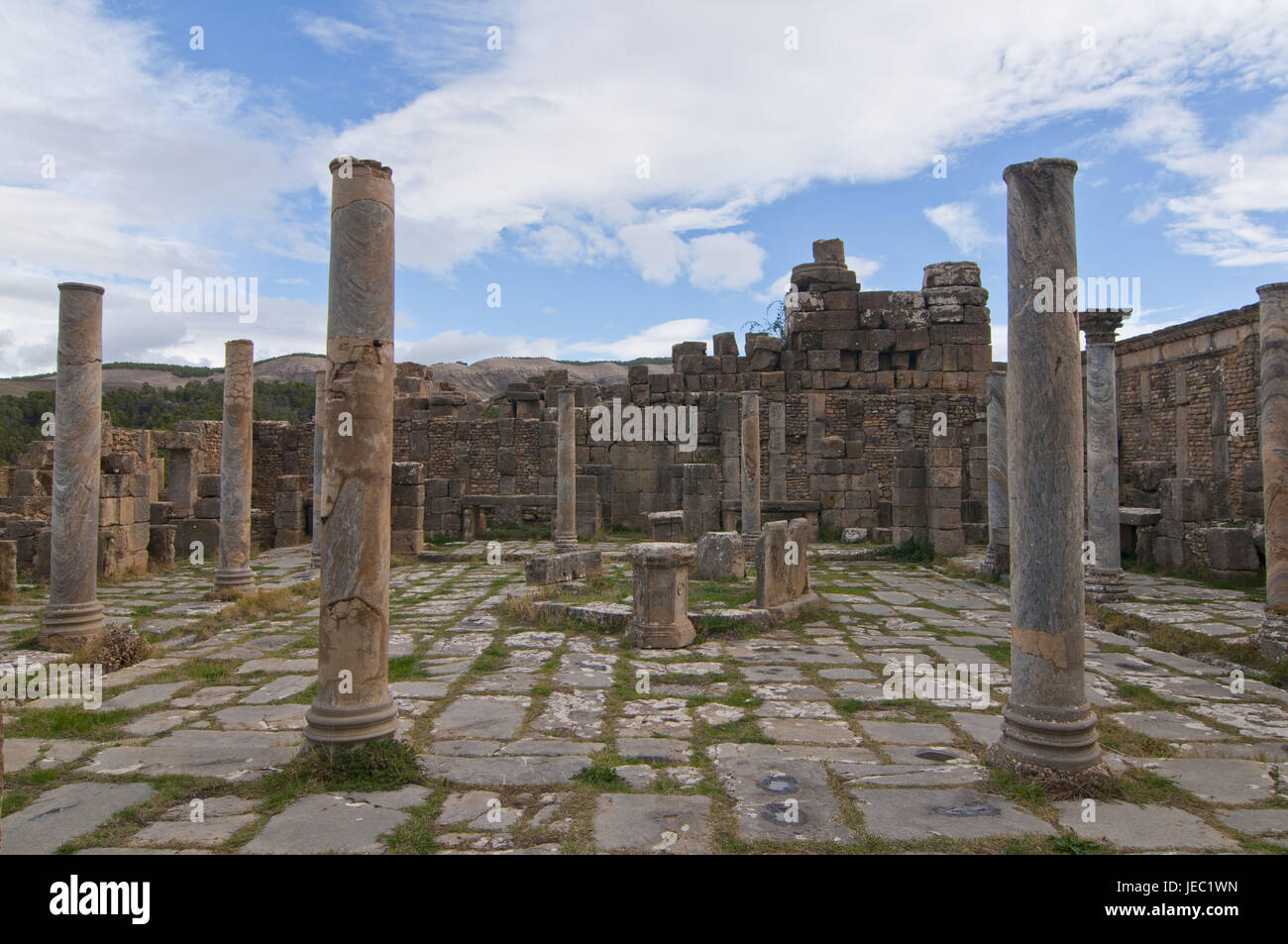The Roman ruins of Djémila, UNESCO-world cultural heritage, Algeria ...