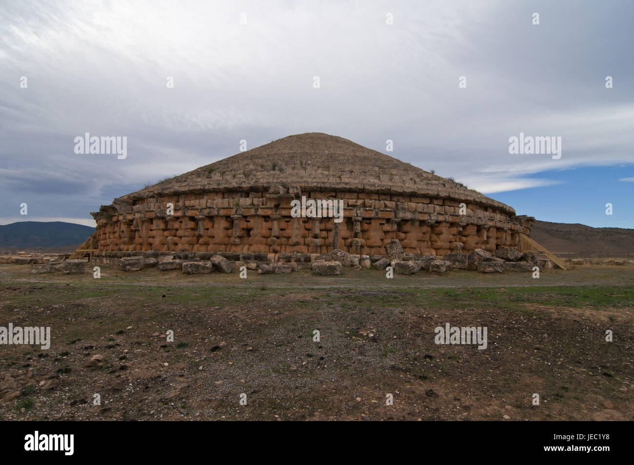 Christian pyramid Medracen, Algeria, Africa Stock Photo - Alamy
