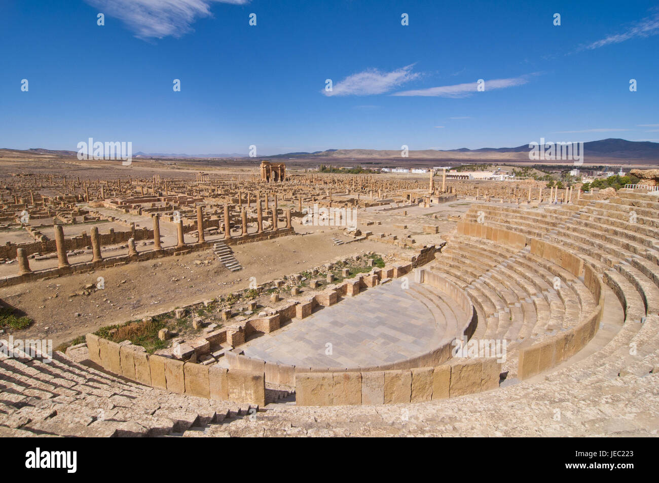 UNESCO-world cultural heritage, the Roman ruins of Timgad, Algeria ...
