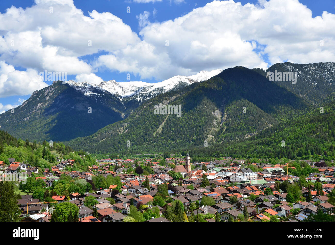 Overview of the mittenwald area hi-res stock photography and images - Alamy