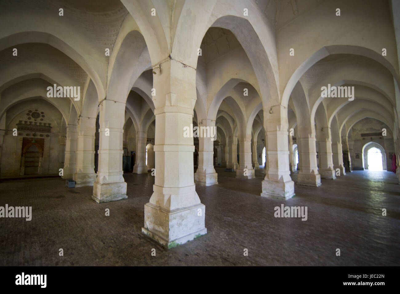 Interior of a mosque in the UNESCO-world cultural heritage, Bhagerat ...