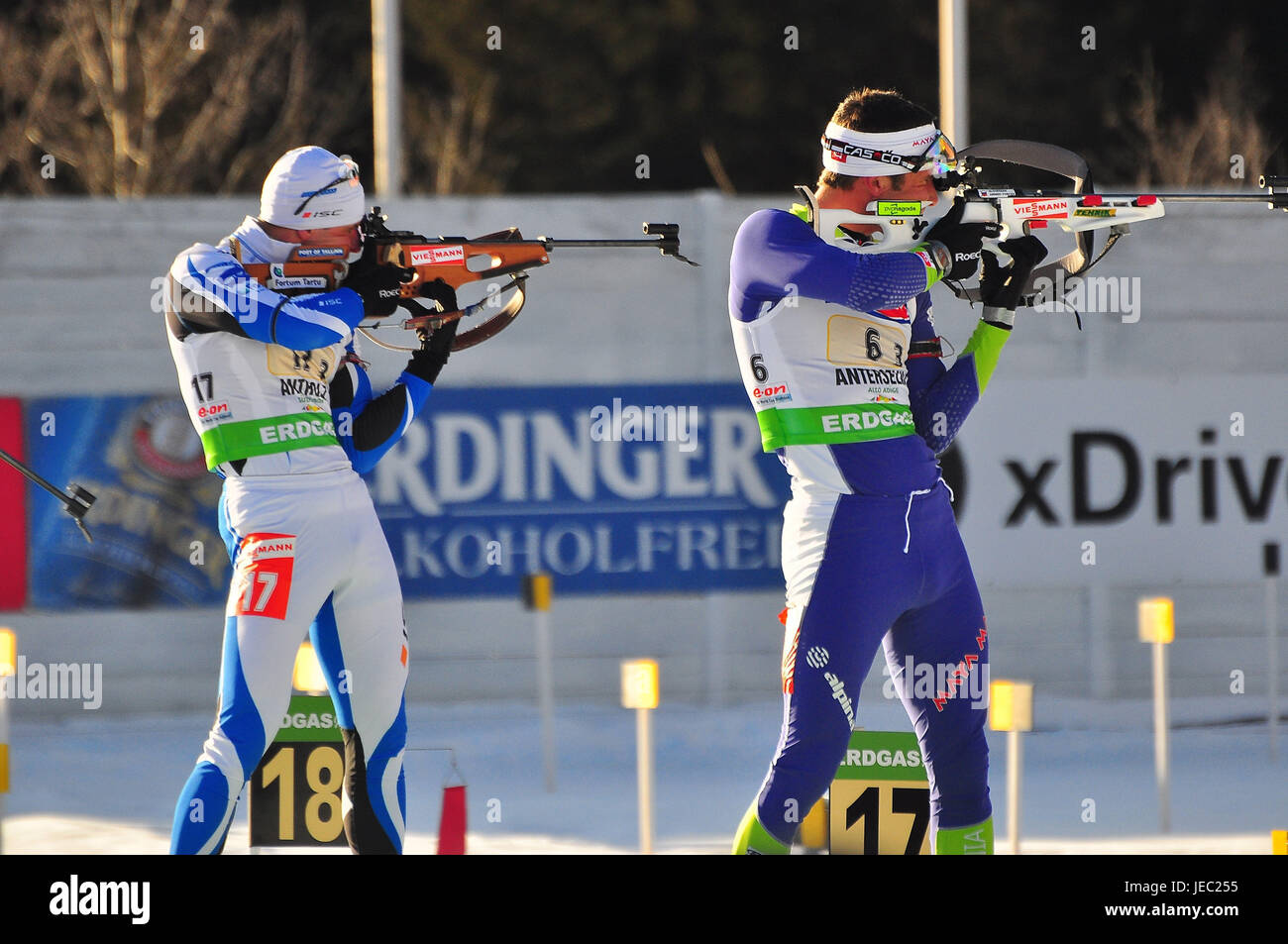 Winter sports, biathlon, world cup, Antholz, shooting range, shooting ...