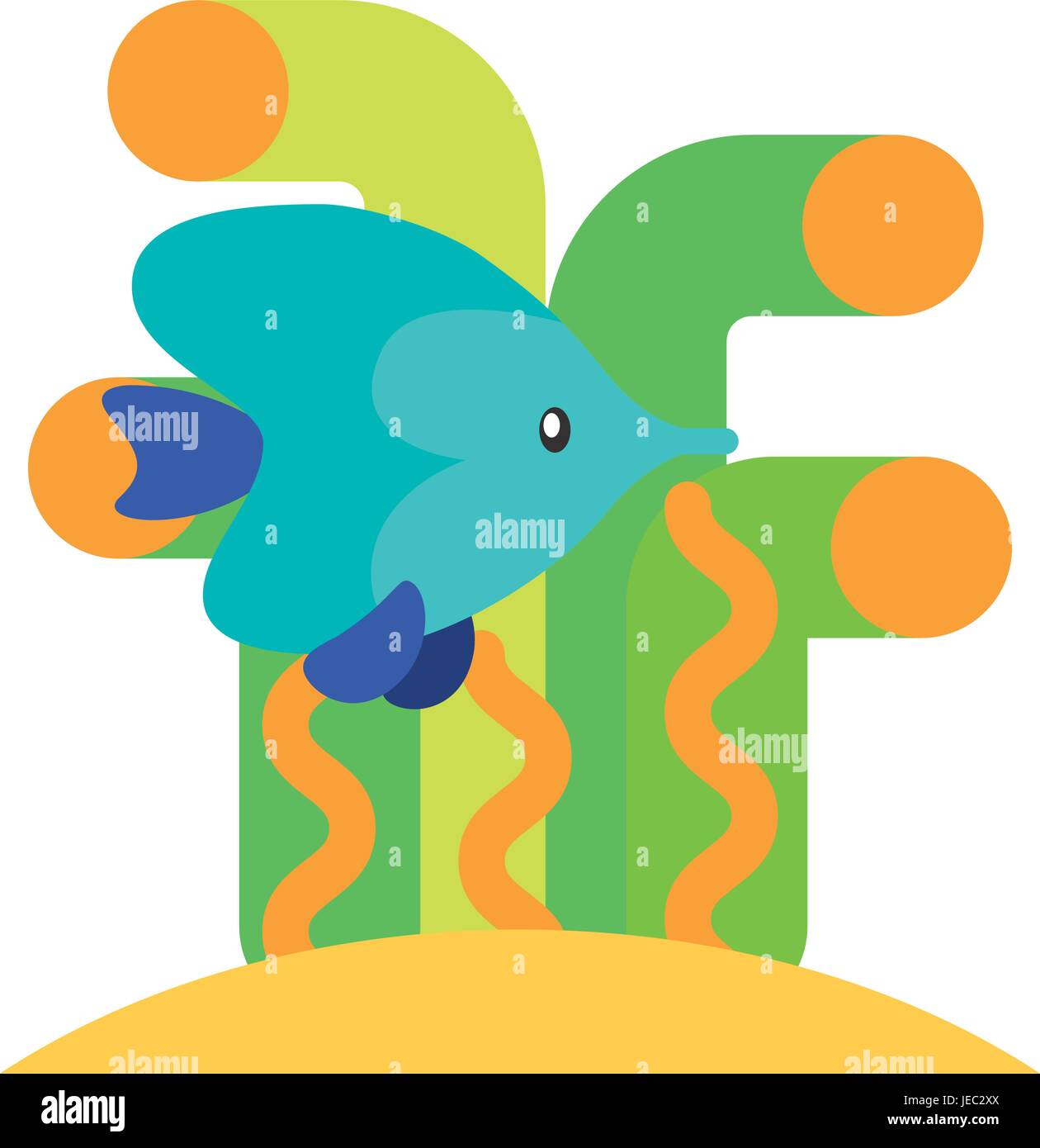 sea fish swiming icon Stock Vector Image & Art - Alamy