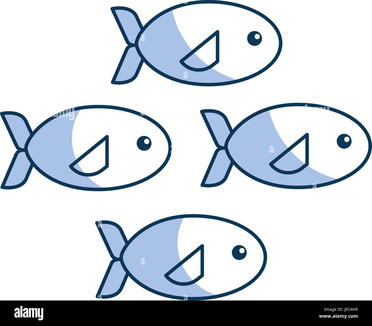 Shoal of fish icon Stock Vector Image & Art - Alamy