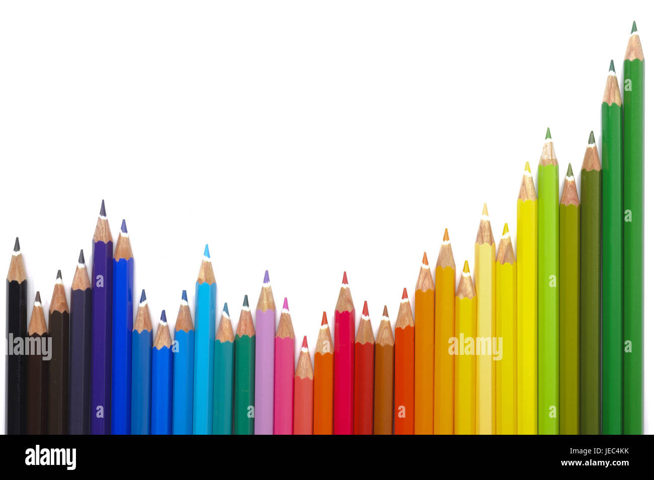 Chart, impetus, coloured pencils, brightly, pens, representation ...