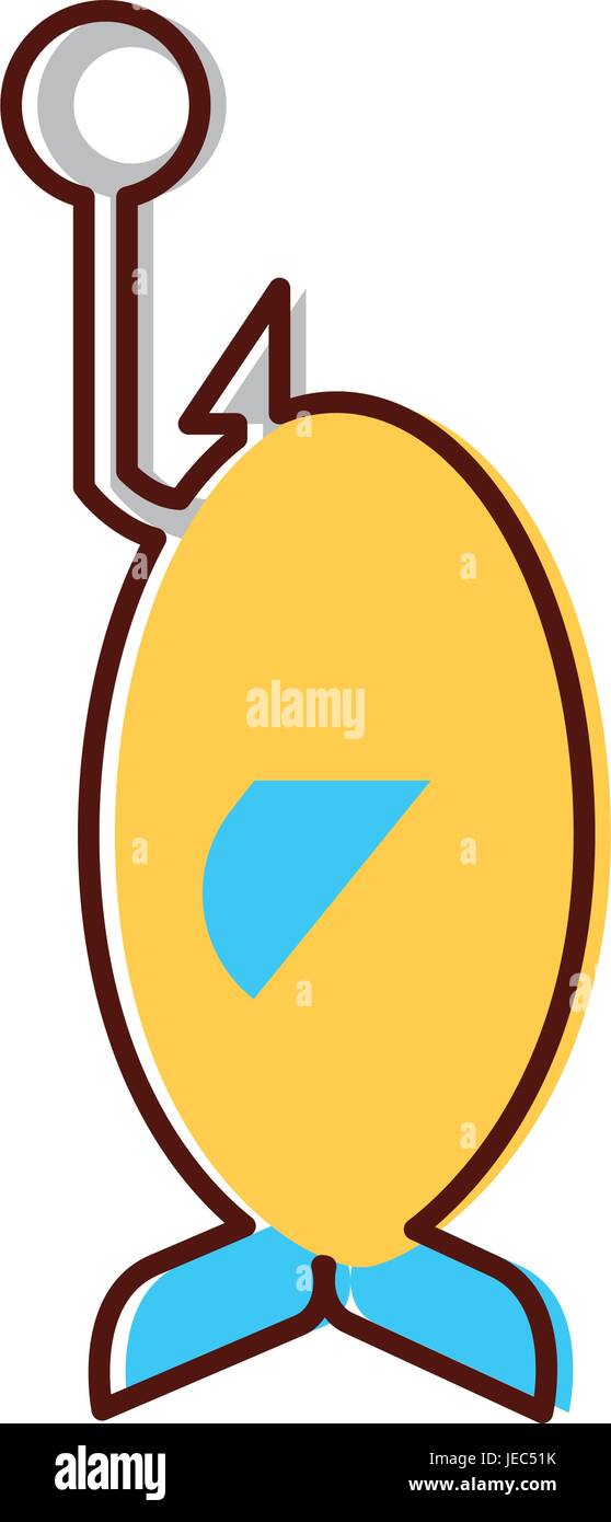 Fishhook with fish icon Stock Vector Image & Art - Alamy
