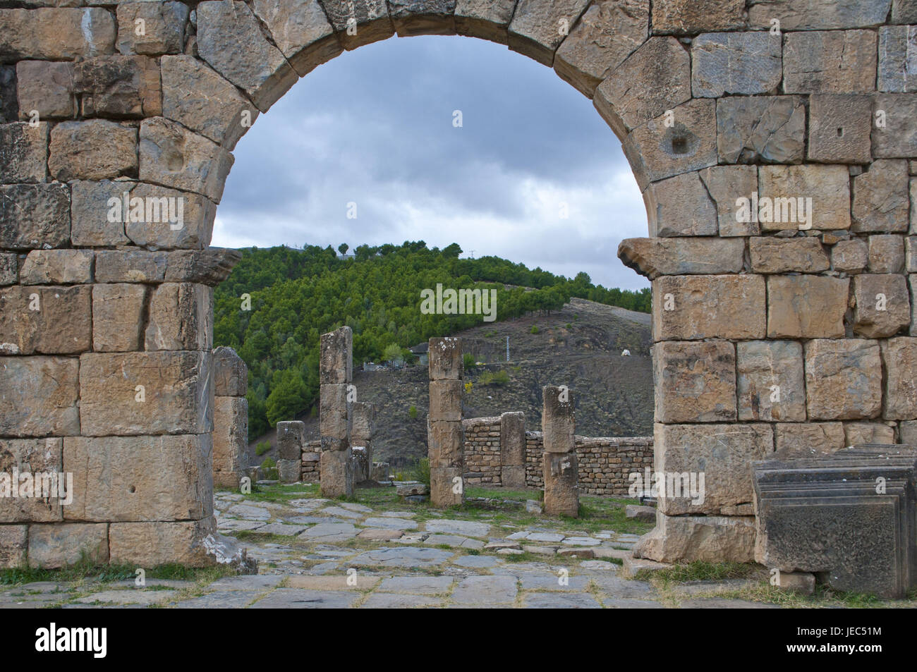 The Roman ruins of Djémila, UNESCO-world cultural heritage, Algeria ...
