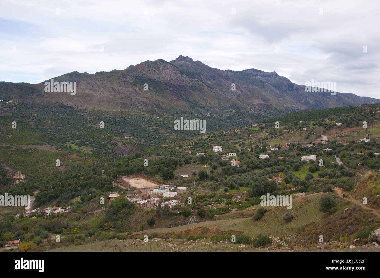 Small mountain village in the Kabylei in the area of Jijel, Algeria, Africa Stock Photo - Alamy