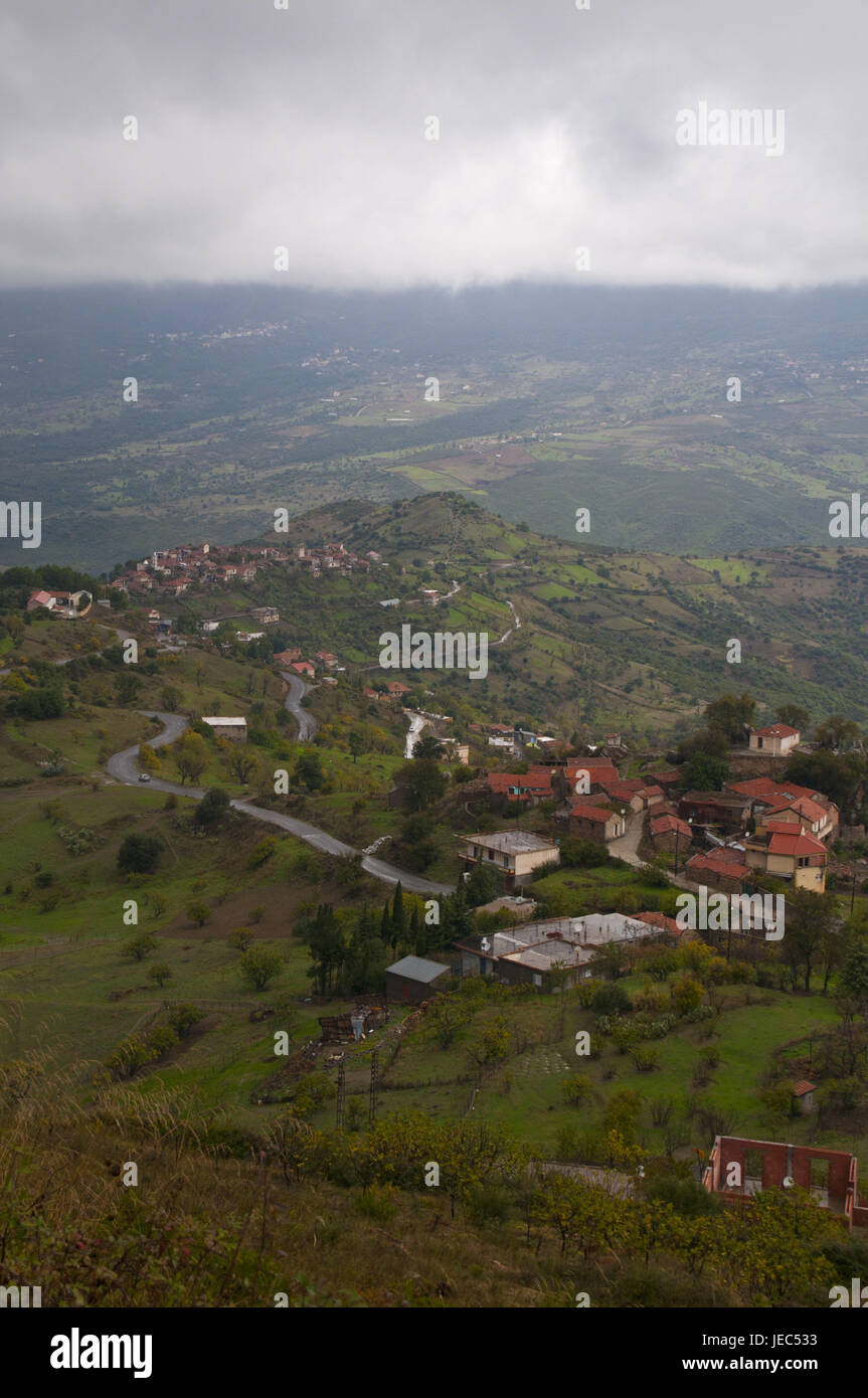 Small mountain village in the Kabylei, Algeria, Africa Stock Photo - Alamy