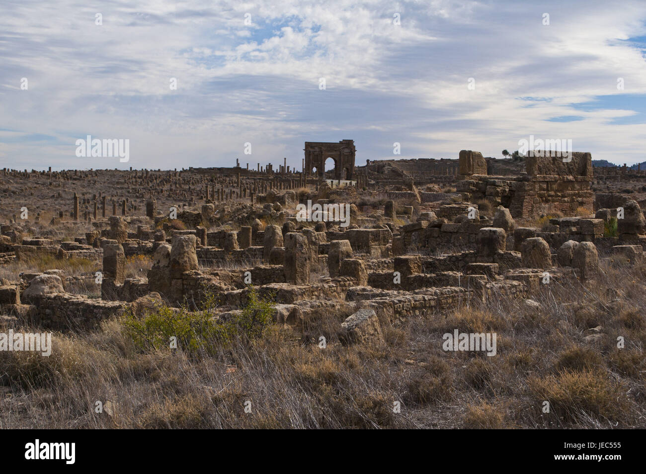UNESCO-world cultural heritage, the Roman ruins of Timgad, Algeria ...