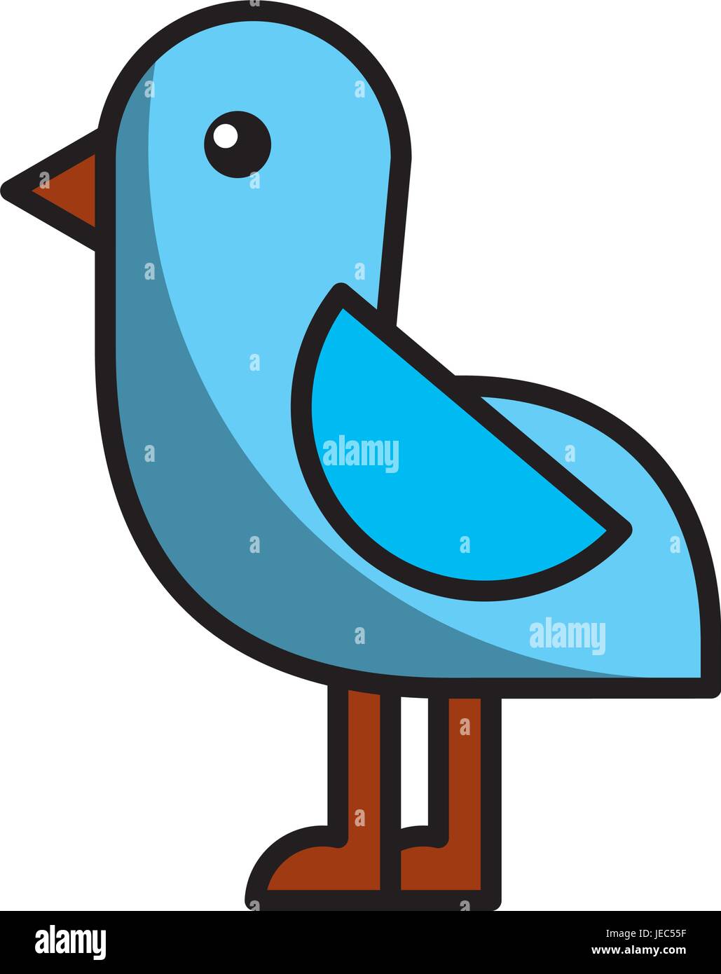 cute bird sea icon Stock Vector Image & Art - Alamy