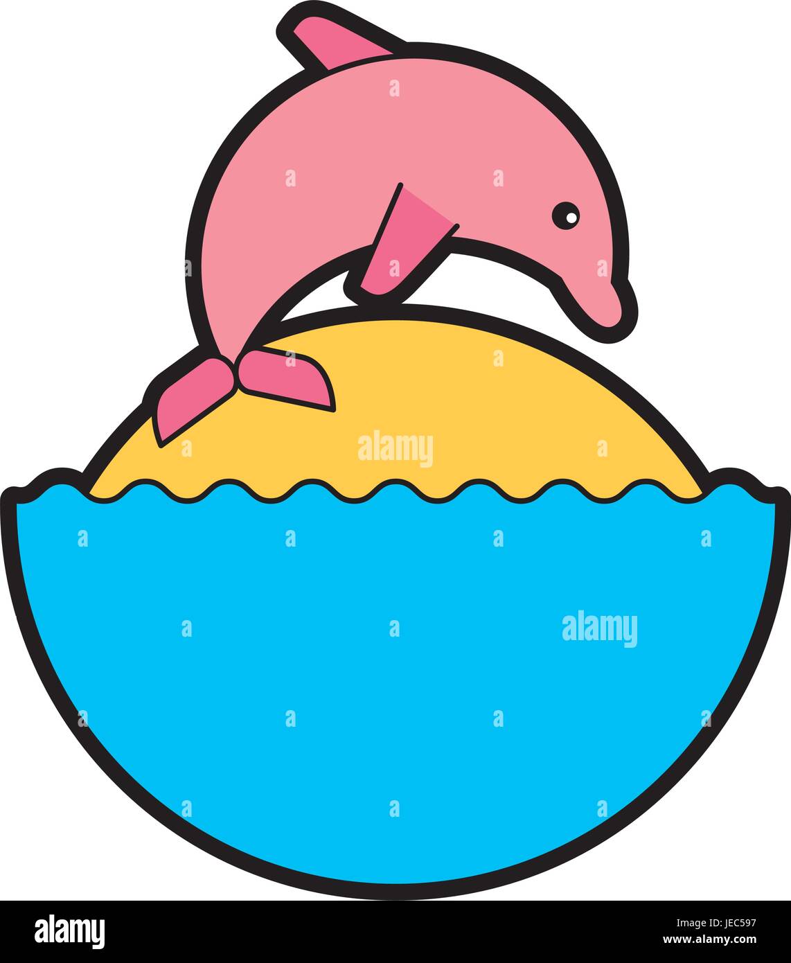 Dolphin underwater bottlenose Stock Vector Images - Alamy