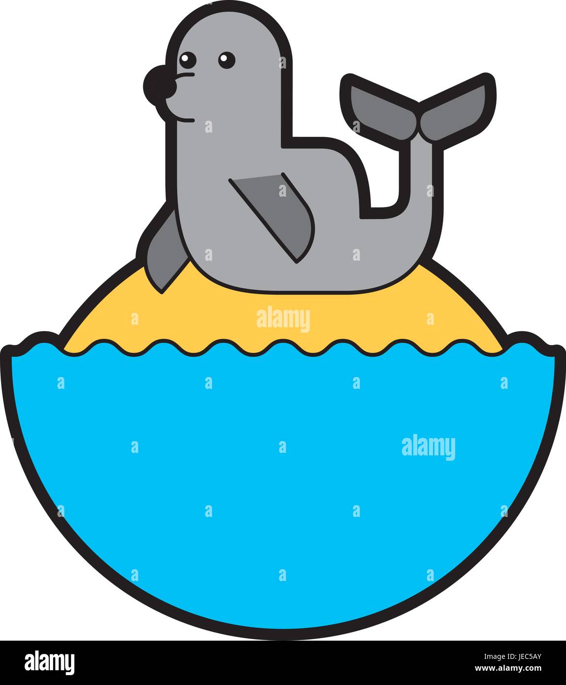 cute seal isolated icon Stock Vector Image & Art - Alamy