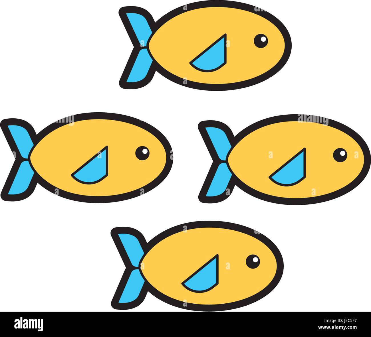 Shoal of fish icon Stock Vector Image & Art - Alamy