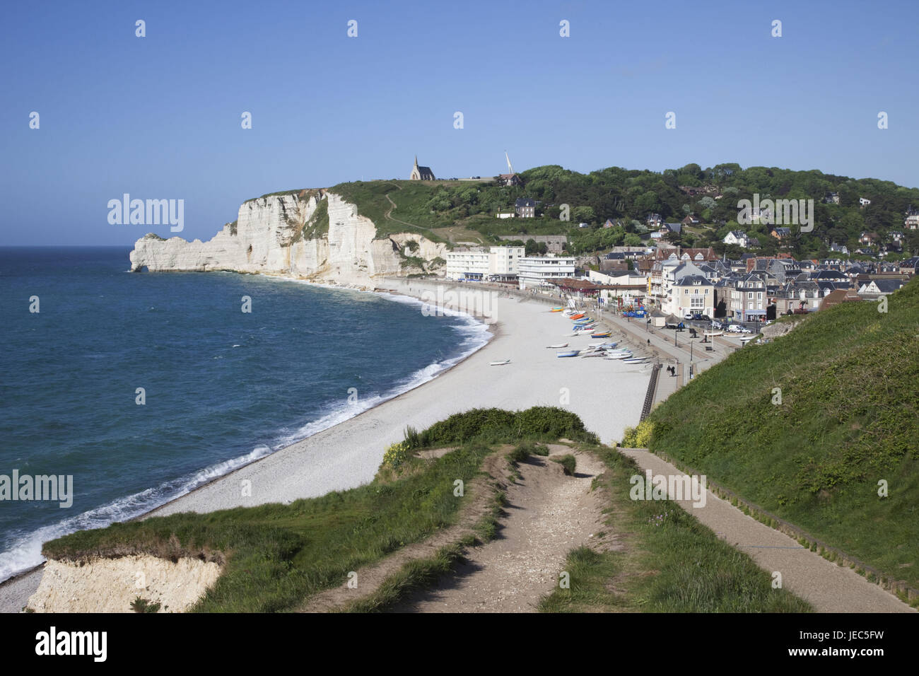 Normandy beach resort hi-res stock photography and images - Alamy