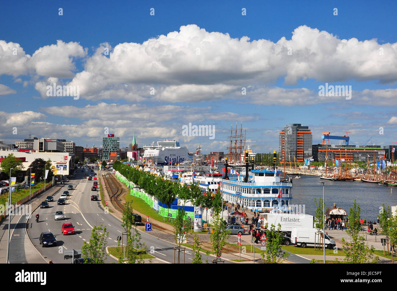 Germany, Schleswig - Holstein, Kiel, town harbour, interior harbour ...