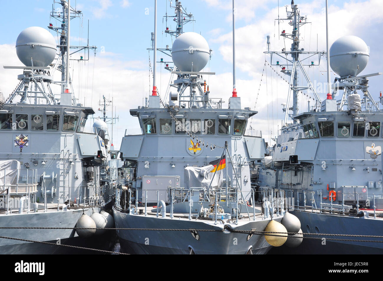 Germany, Schleswig - Holstein, Kiel, naval base, naval ships Stock ...