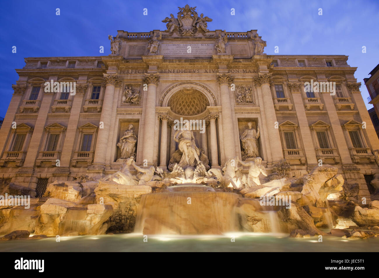 Italy, Rome, Trevi wells, in the evening Stock Photo - Alamy