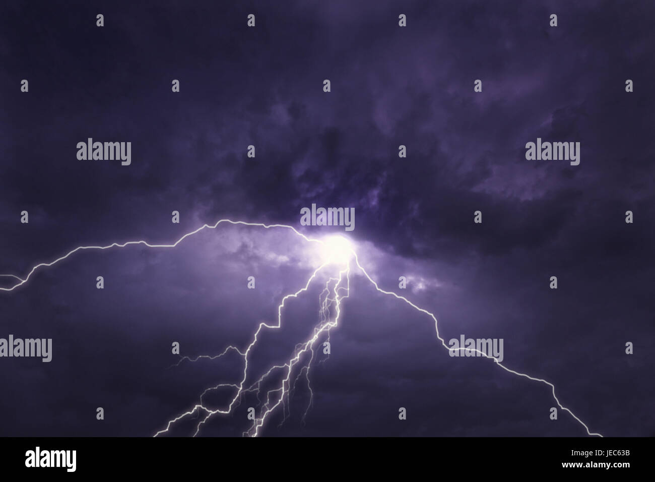 Thunderstorm, flash, sky, clouds, night Stock Photo - Alamy