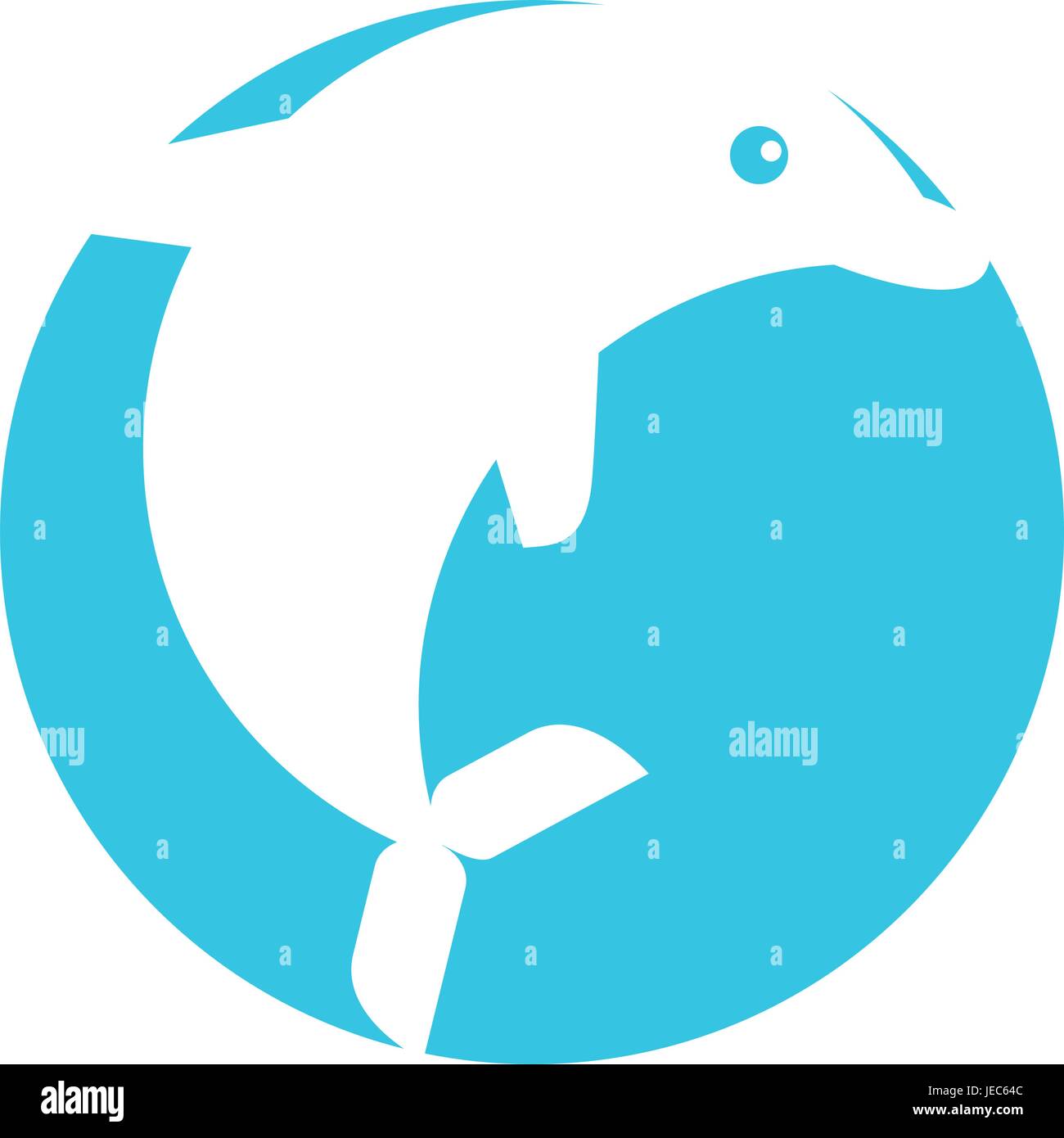 Bottlenose dolphin jumping Stock Vector Images - Alamy