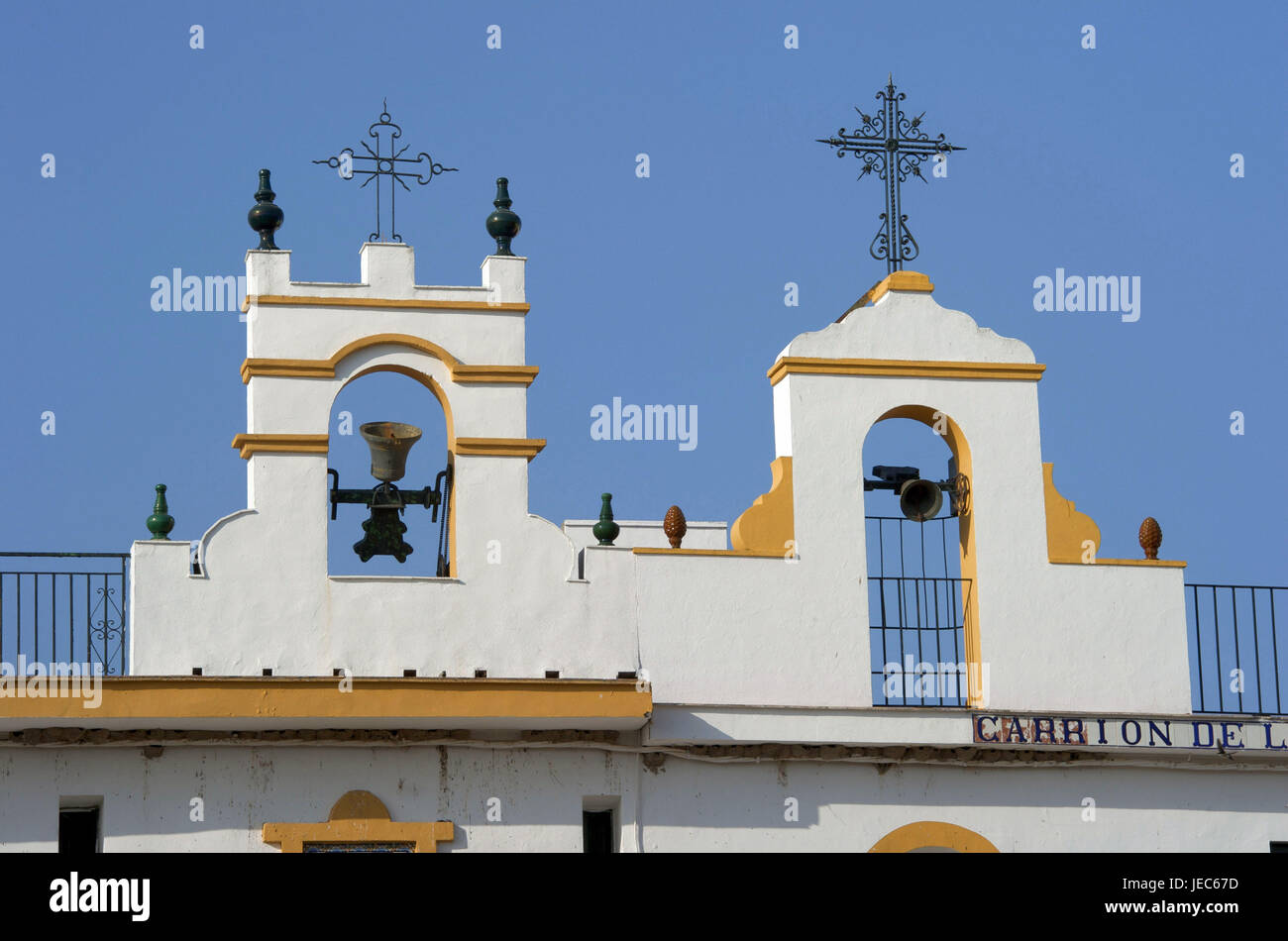 Spain, Andalusia, el Rocio, Romeria, church, clamour of bells Stock ...