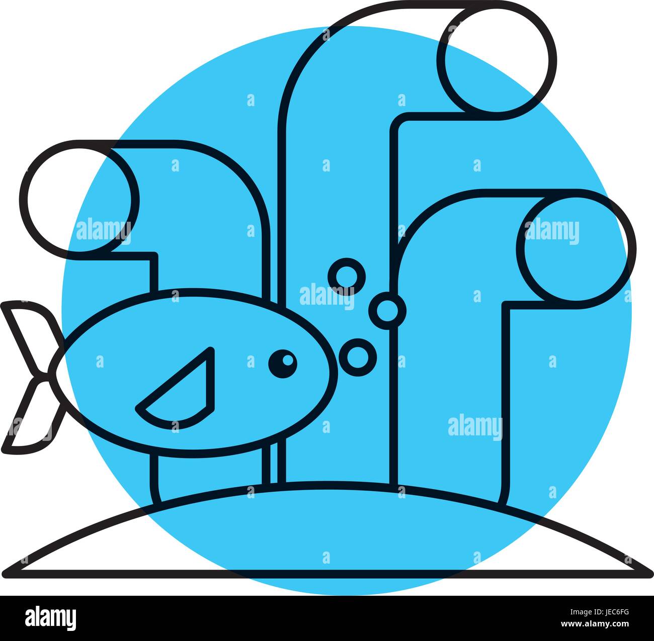 sea fish swiming icon Stock Vector Image & Art - Alamy