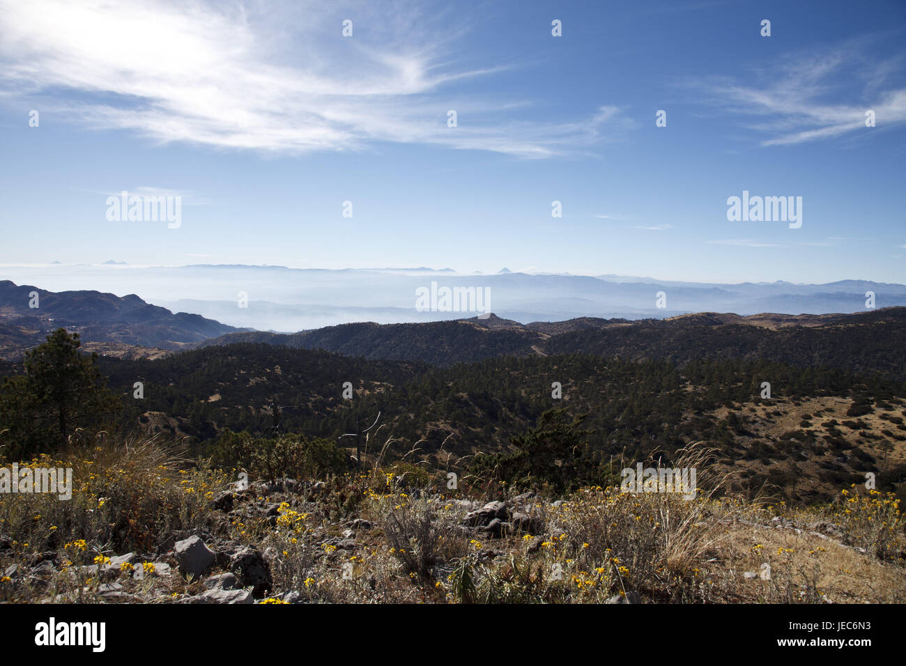 Guatemala, Cuchumatanes mountains, volcano scenery Stock Photo - Alamy
