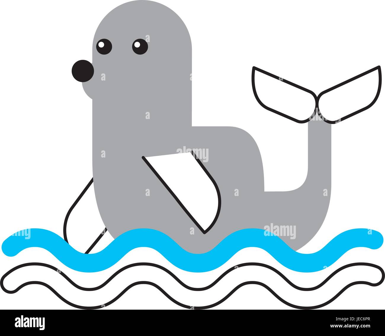 cute seal isolated icon Stock Vector Image & Art - Alamy