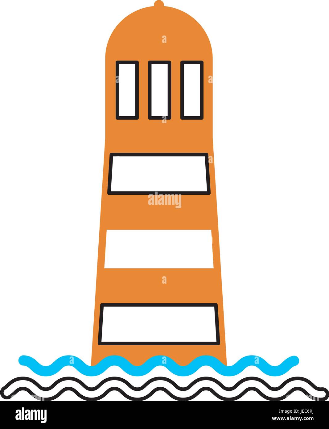 sea lighthouse isolated icon Stock Vector Image & Art - Alamy