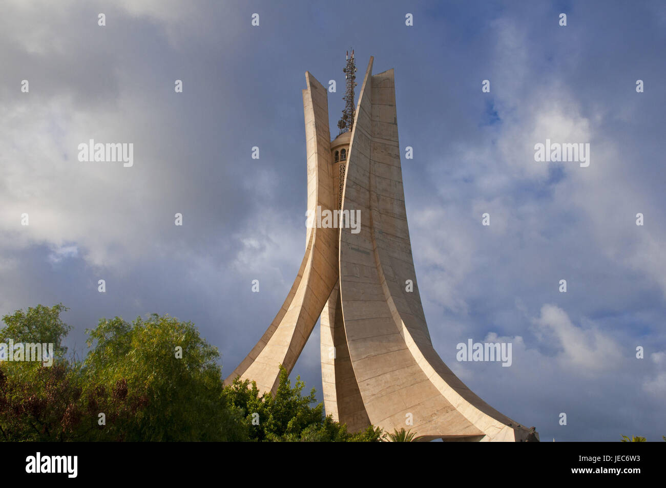 The martyr monument in Algiers, capital of Algeria, Africa Stock Photo ...