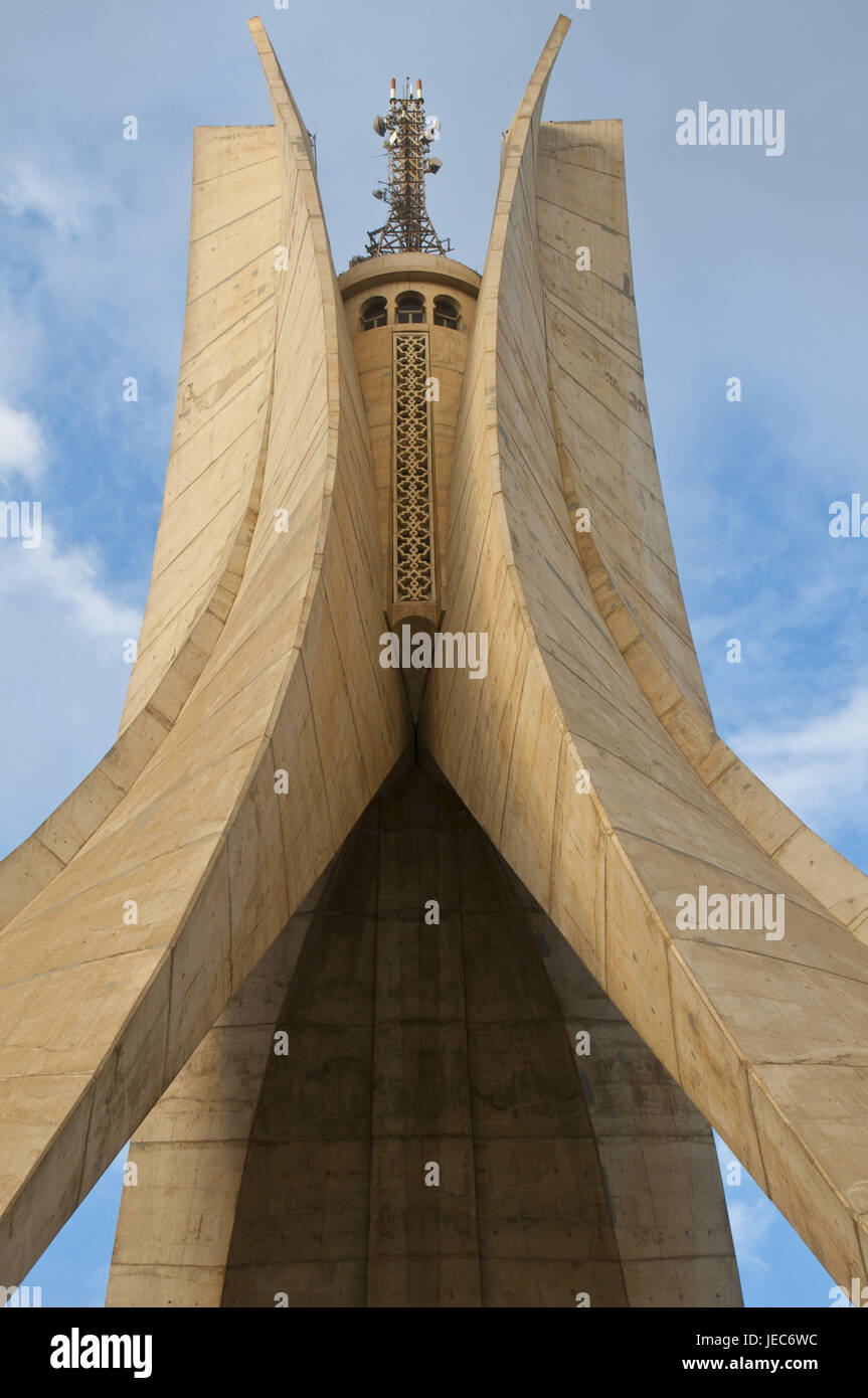 The martyr monument in Algiers, capital of Algeria, Africa Stock Photo ...